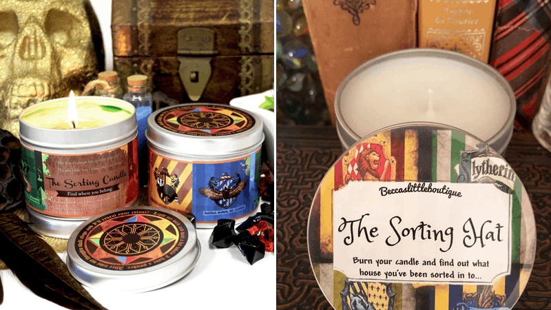 These 'Harry Potter' Sorting Hat Candles On Etsy Reveal What House You ...