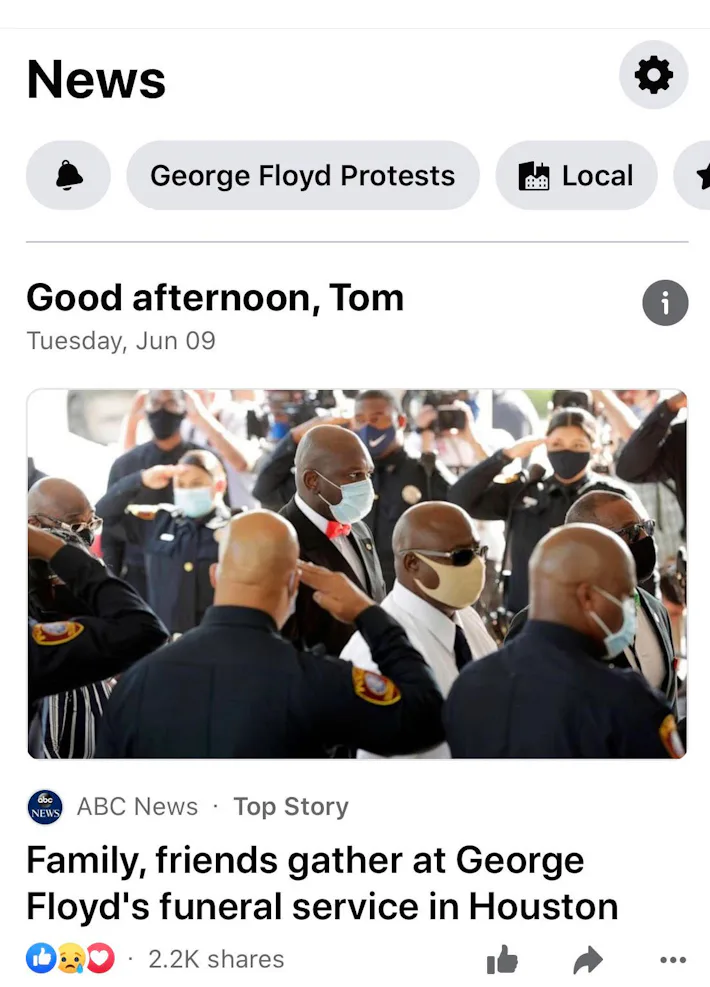 Facebook News went live in the U.S. today