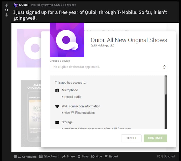 Quibi’s subreddit is the saddest place on the internet