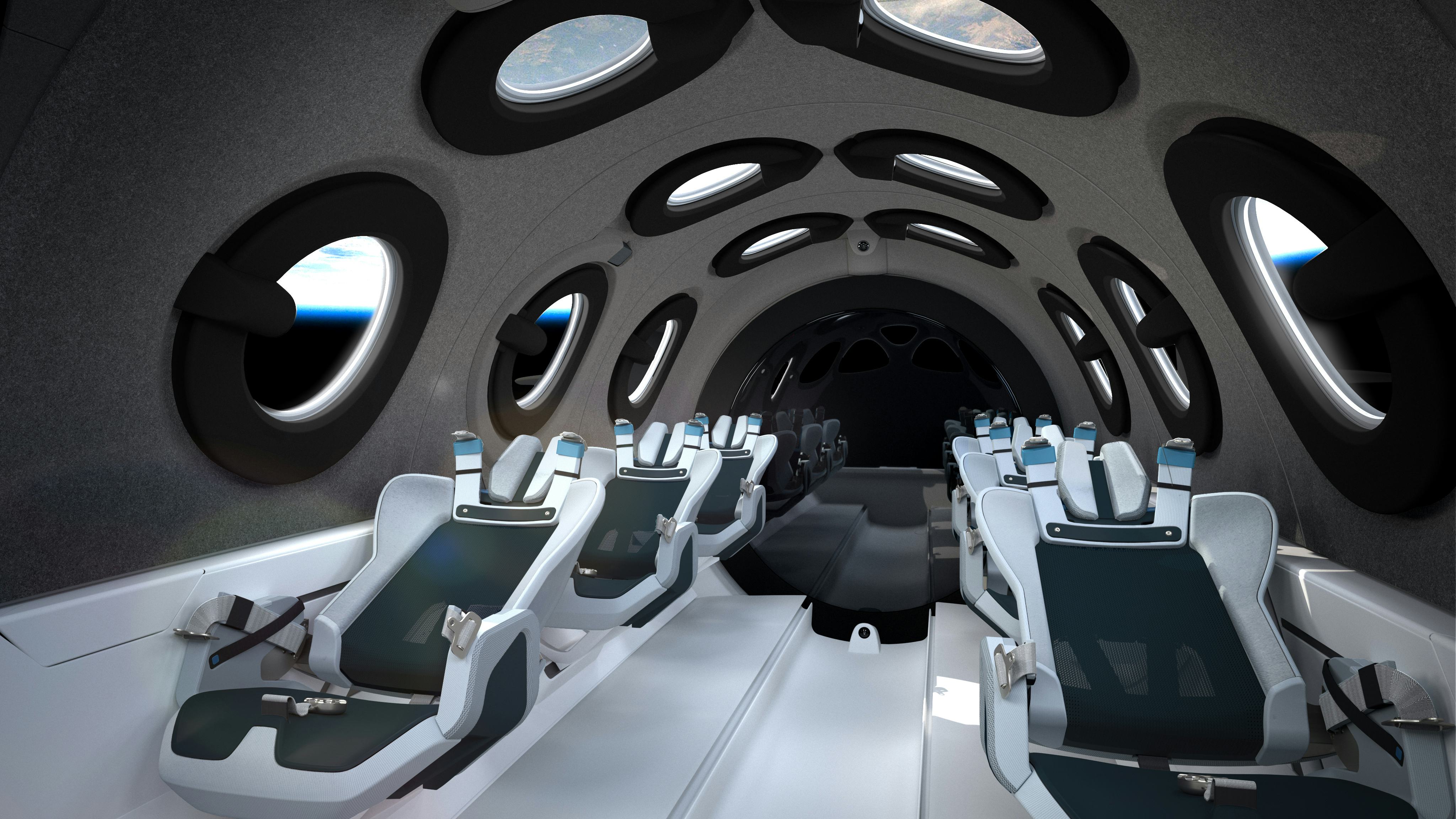 Virgin Galactic: stunning images and video detail the cabin interior