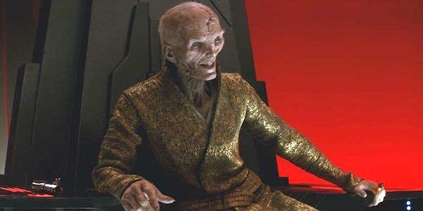 Star Wars: Snoke designer reveals a shocking fan theory is true