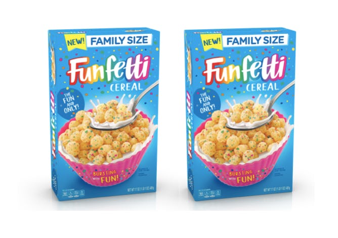 This New Funfetti Cereal Features Colorful, Cake-Flavored Bites
