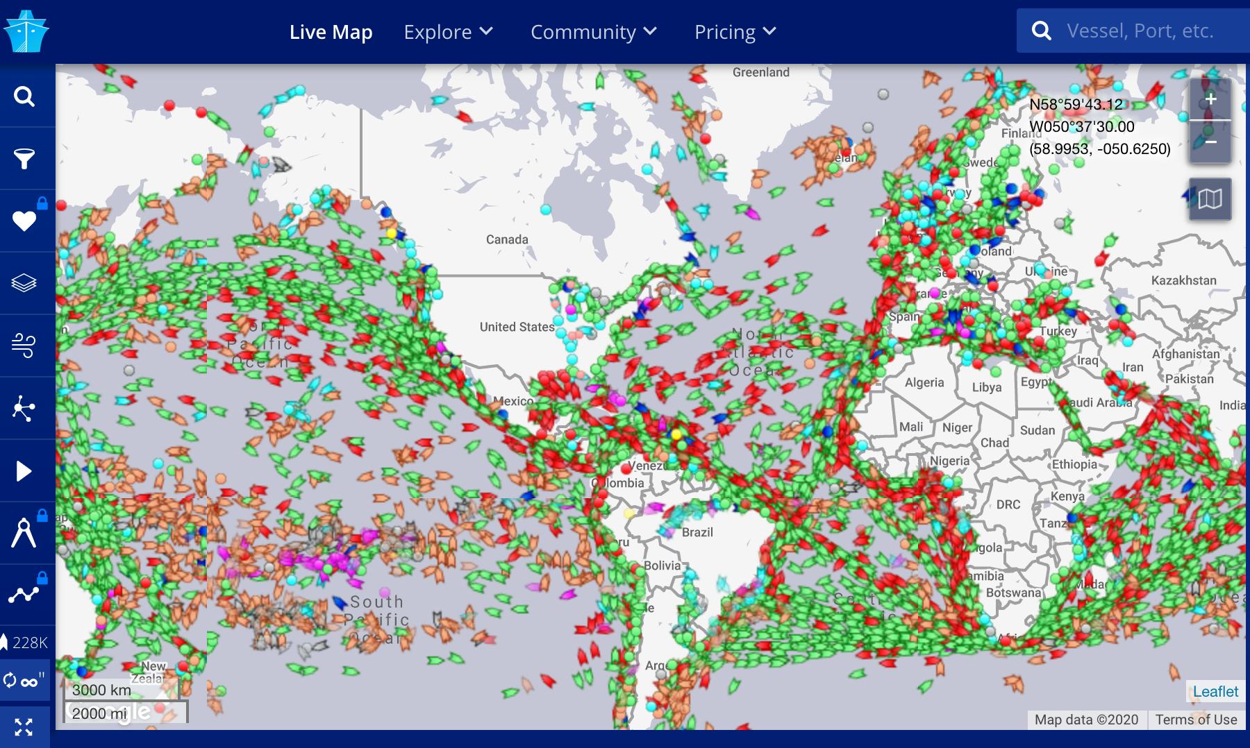 The Marine Traffic app changed the way I look at the ocean