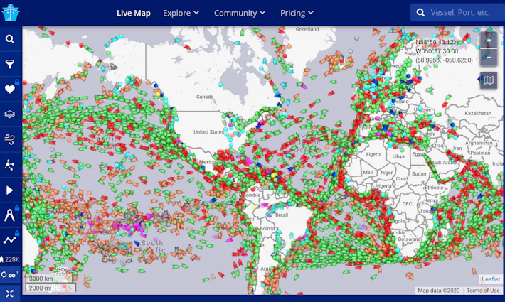 The Marine Traffic app changed the way I look at the ocean