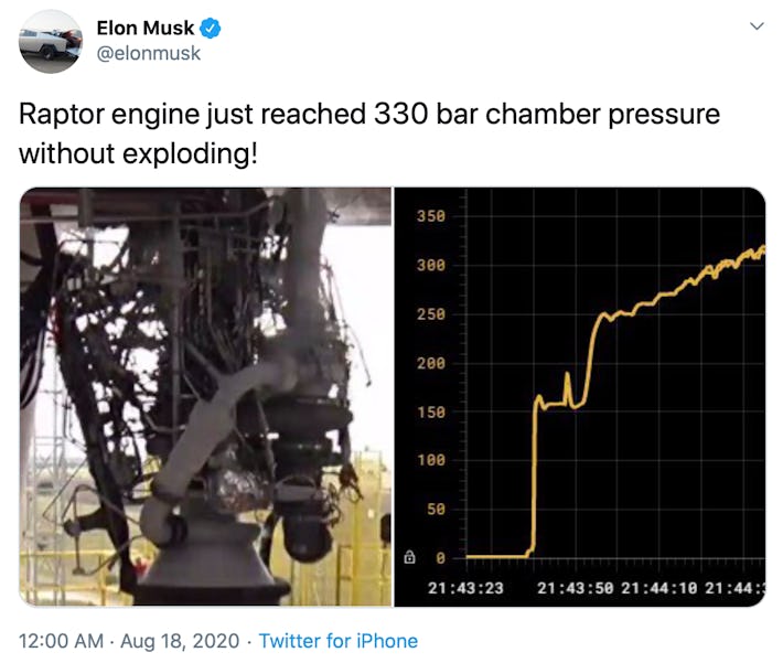 SpaceX Starship’s Raptor engine just reached all-new power levels