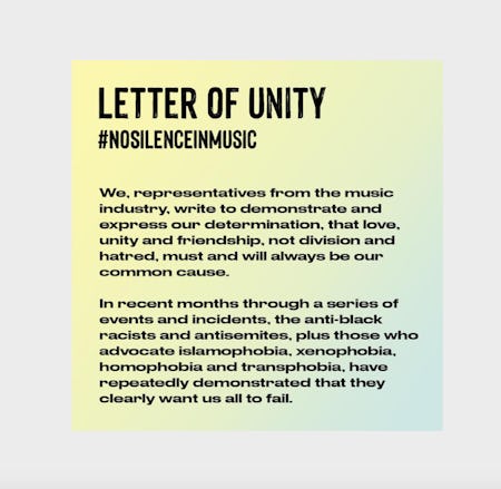 British Music Stars Sign An Open Letter Against Racism In Their Industry