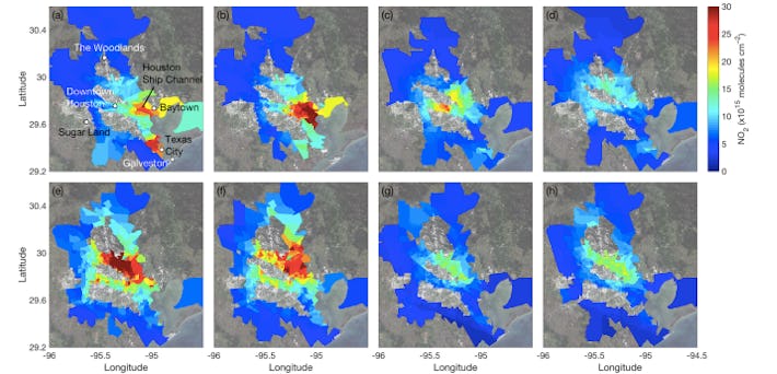 You can see American air pollution inequality from space