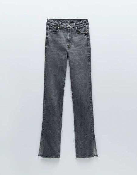 How To Style Gray Jeans, The Rosie Huntington-Whiteley-Approved Trend I ...