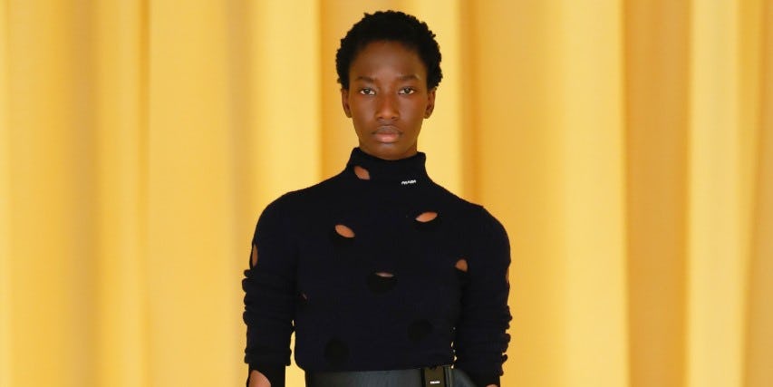 Prada's Spring 2021 Models Had Never Walked A Runway Before