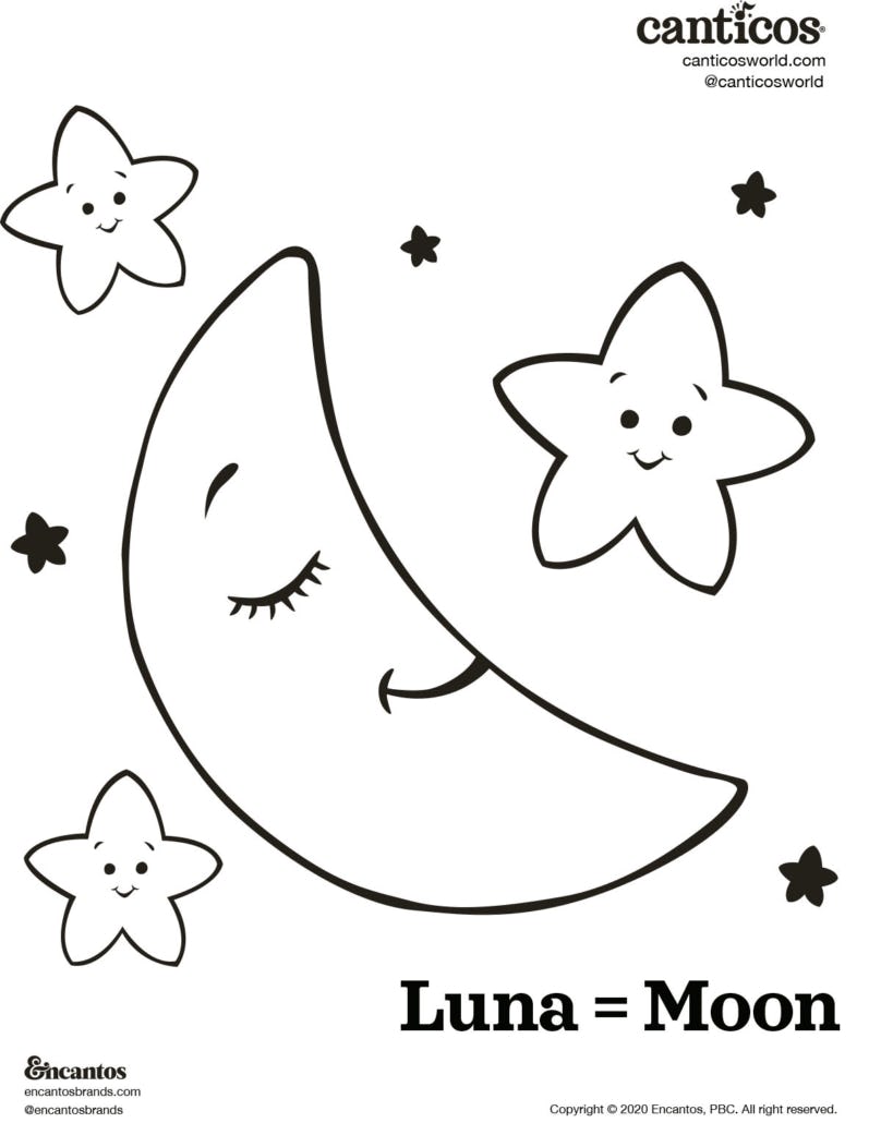 Free Spanish Coloring Worksheets For Kids & Beginners