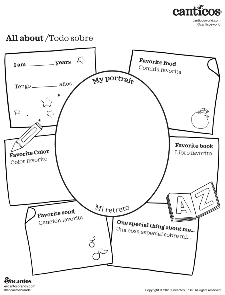 Free Spanish Coloring Worksheets For Kids & Beginners