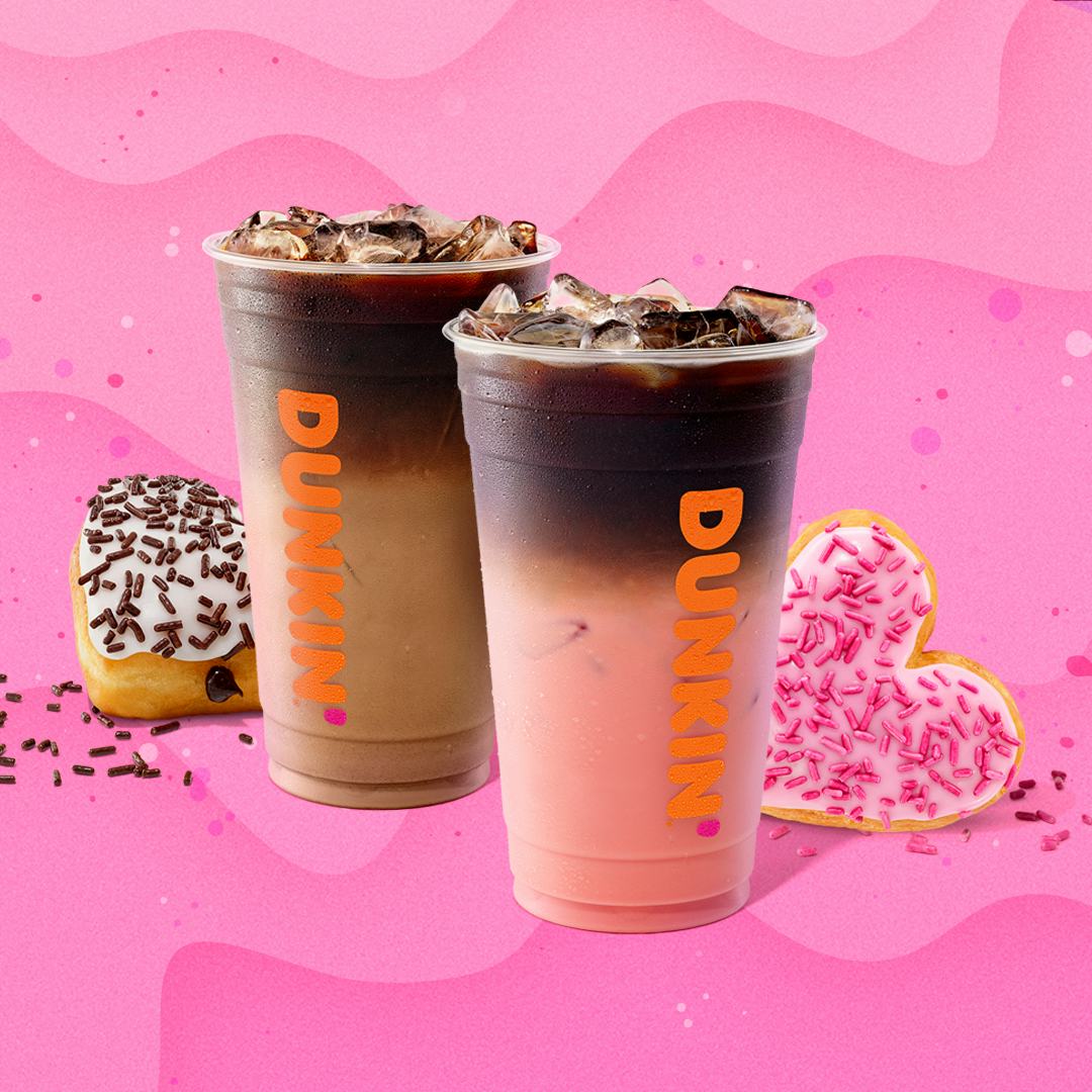 Dunkin’s New Pink Velvet Macchiato Is A ‘Gram-Worthy Twist On A Classic