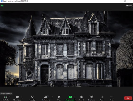 25 Scary Halloween Zoom Backgrounds Include Creepy Haunted Houses