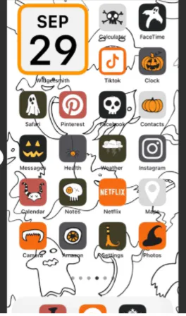 23 New Halloween iOS Home Screen iPhone Ideas Perfect For Spooky Season