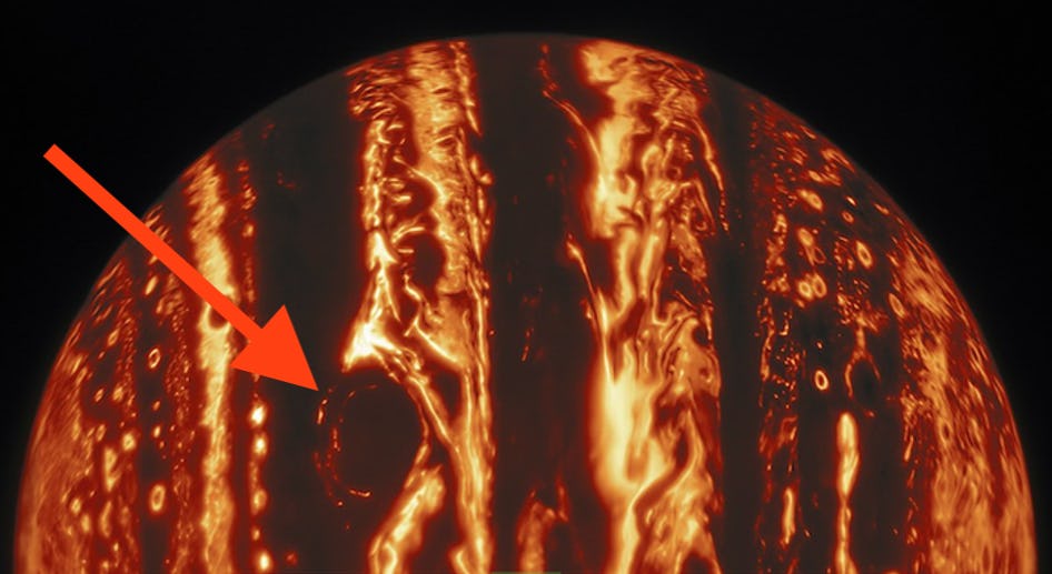 Jupiter’s Great Red Spot extends deeper beneath Jupiter's clouds than ...