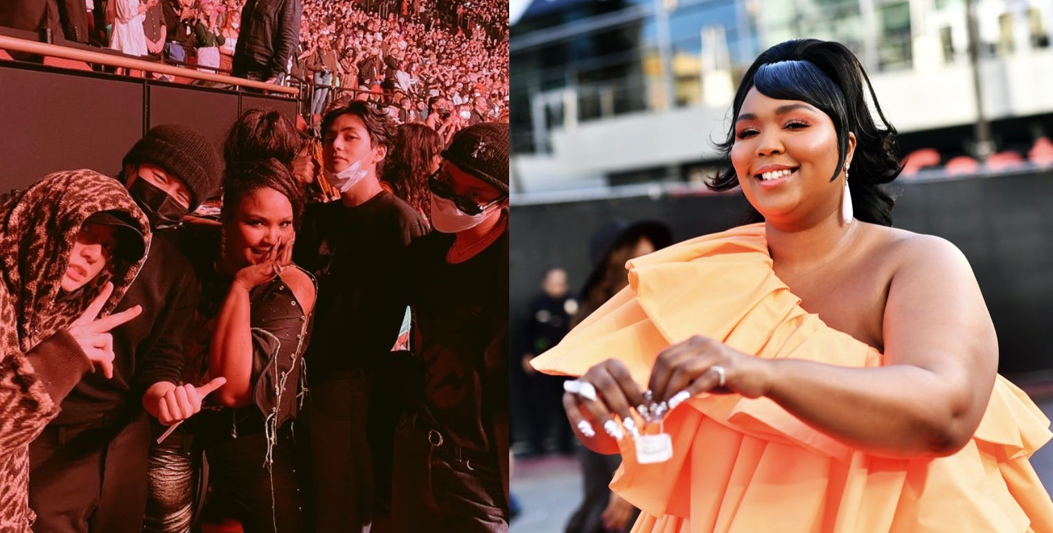 Photos Of Lizzo & BTS At Harry Styles' Concert Will Give You Life