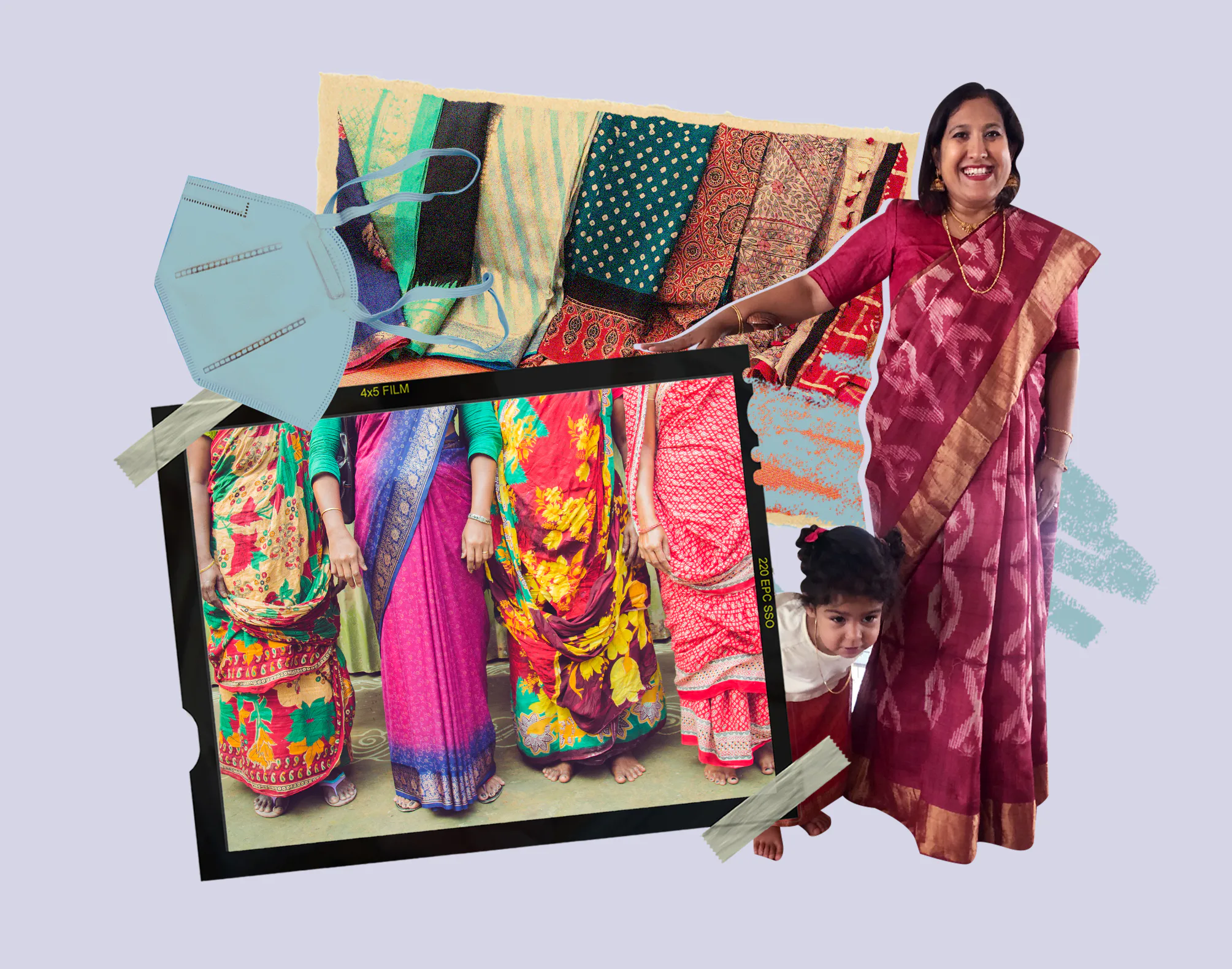 Nouveaux Saris Simples