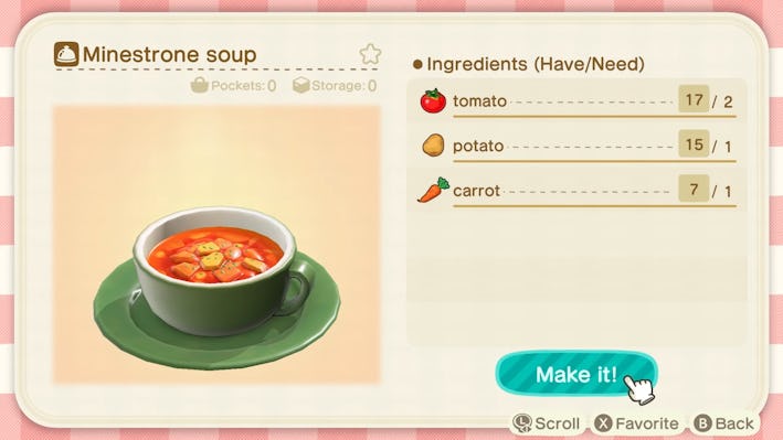 ‘Animal Crossing’ cooking guide: Recipe list and how to get wheat crops