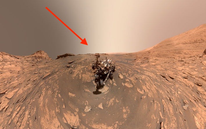 Mars Curiosity Selfie