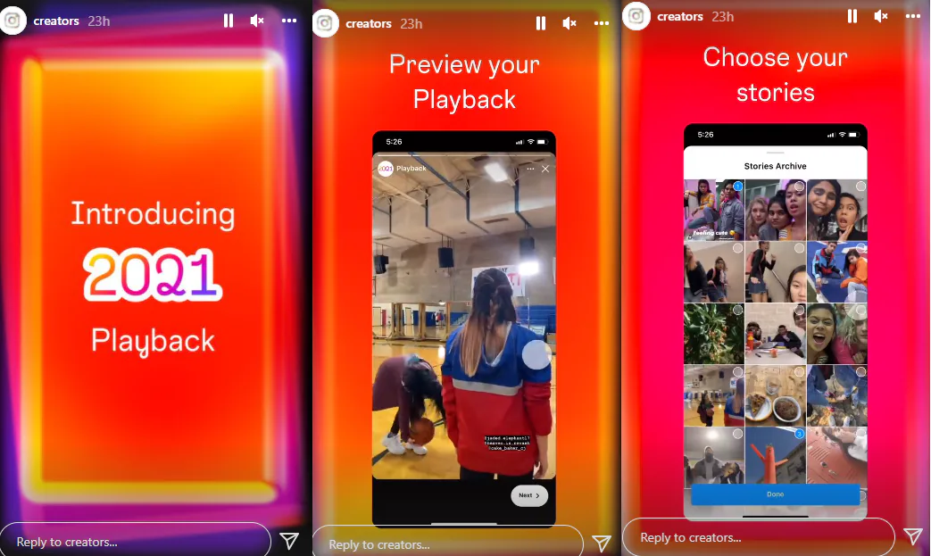 How To Get Instagram's 2021 Year In Review, Playback, & Customize Your Vid
