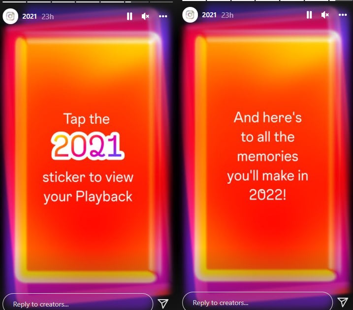 How To Get Instagram's 2021 Year In Review, Playback, & Customize Your Vid