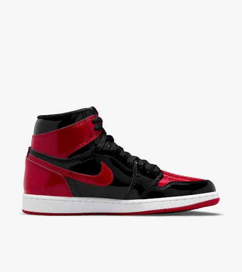 Nike’s super shiny Air Jordan 1 ‘Patent Bred’ drops this week