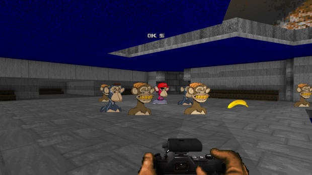 Want the Bored Ape Yacht Club in ‘Doom’? This NFT mod is for you.