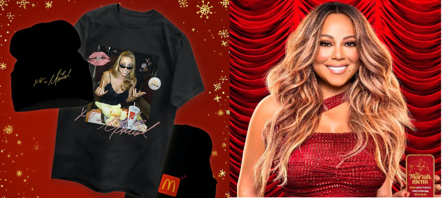 How To Get Mariah Carey Merch At McDonald's Celebrating Her Holiday ...