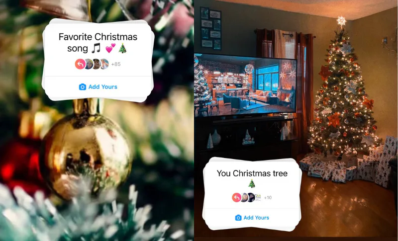 Holiday “Add Yours” Prompts On Instagram That’ll Spread Christmas Cheer