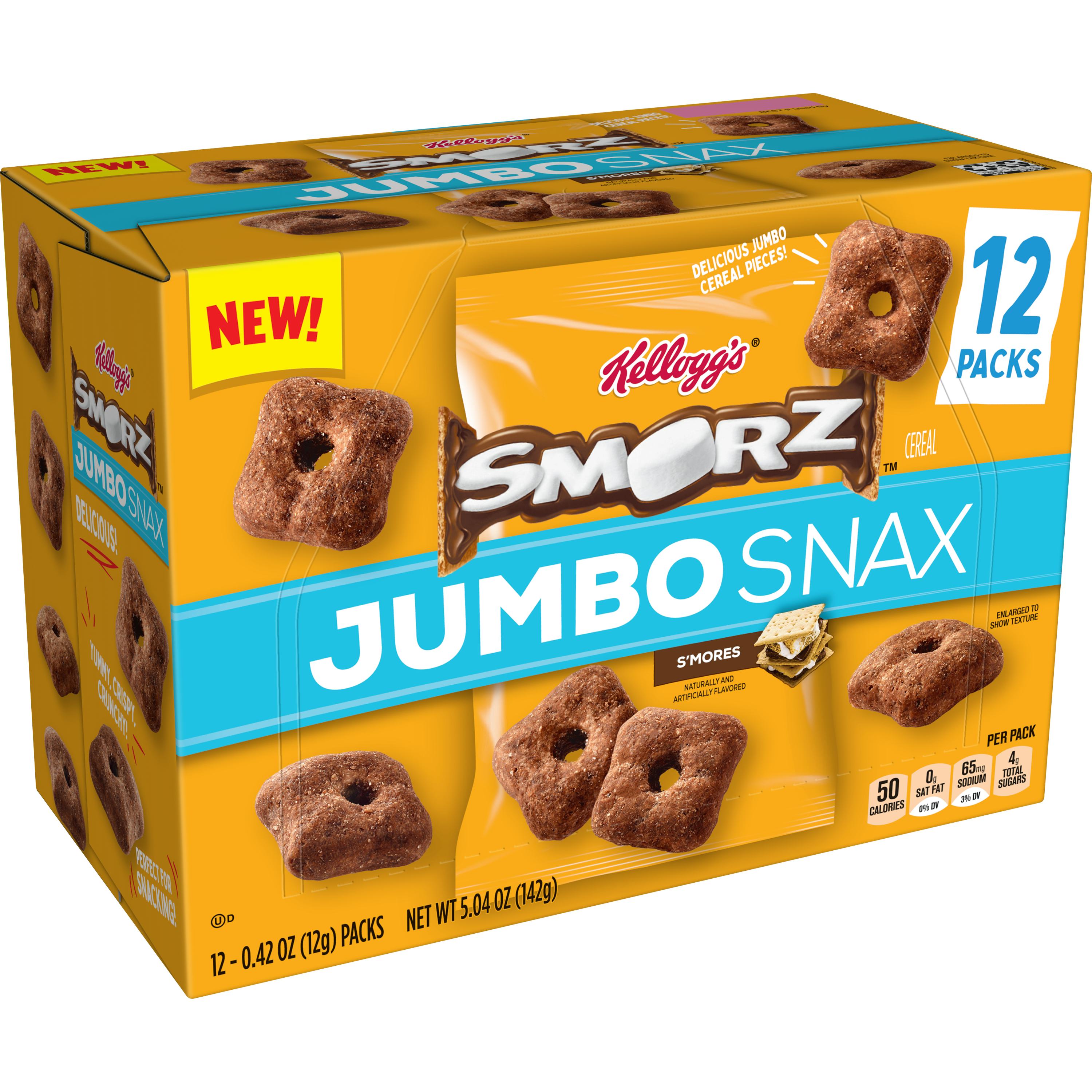 Kellogg's SMORZ Cereal Jumbo Snax Taste Just Like S'mores