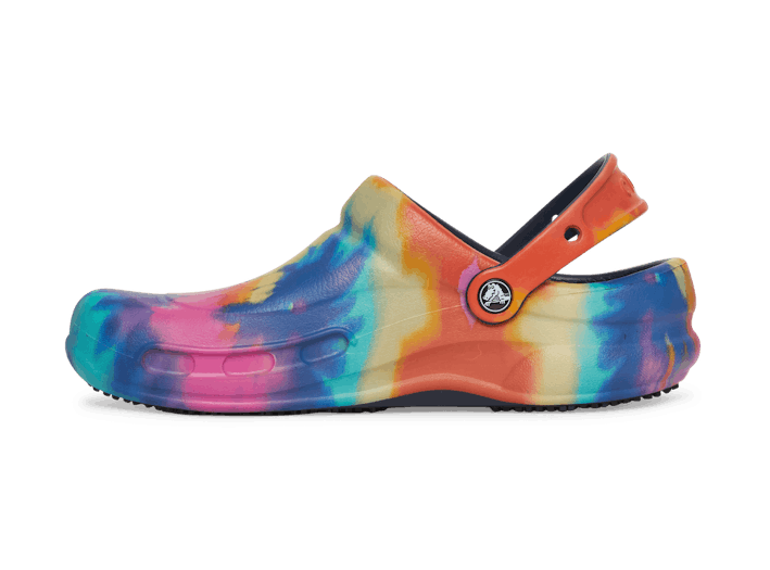 The go-to Crocs for chefs now come in a rich tie-dye
