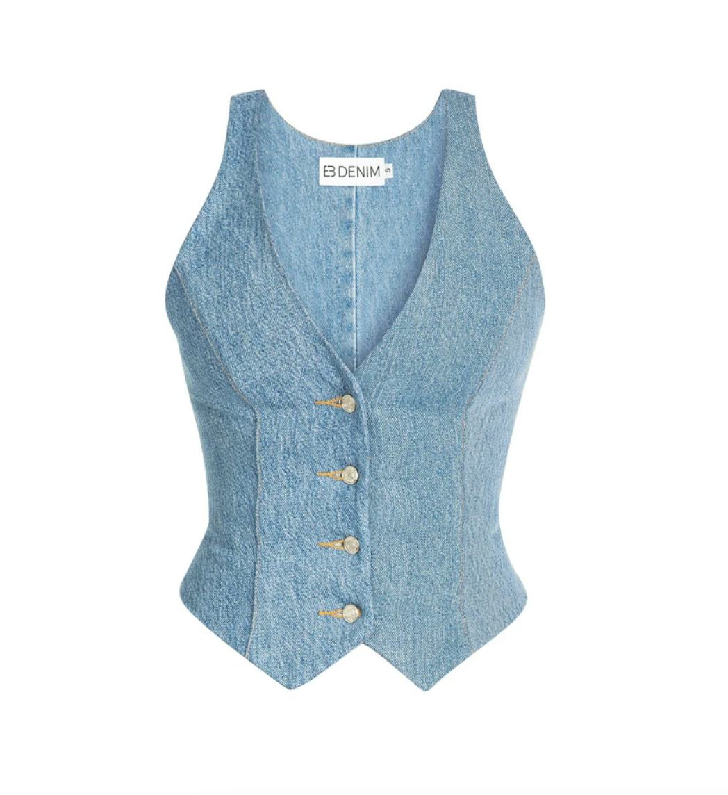 Bella Hadid's Denim Vest Is The Perfect Tribute To The Early Aughts