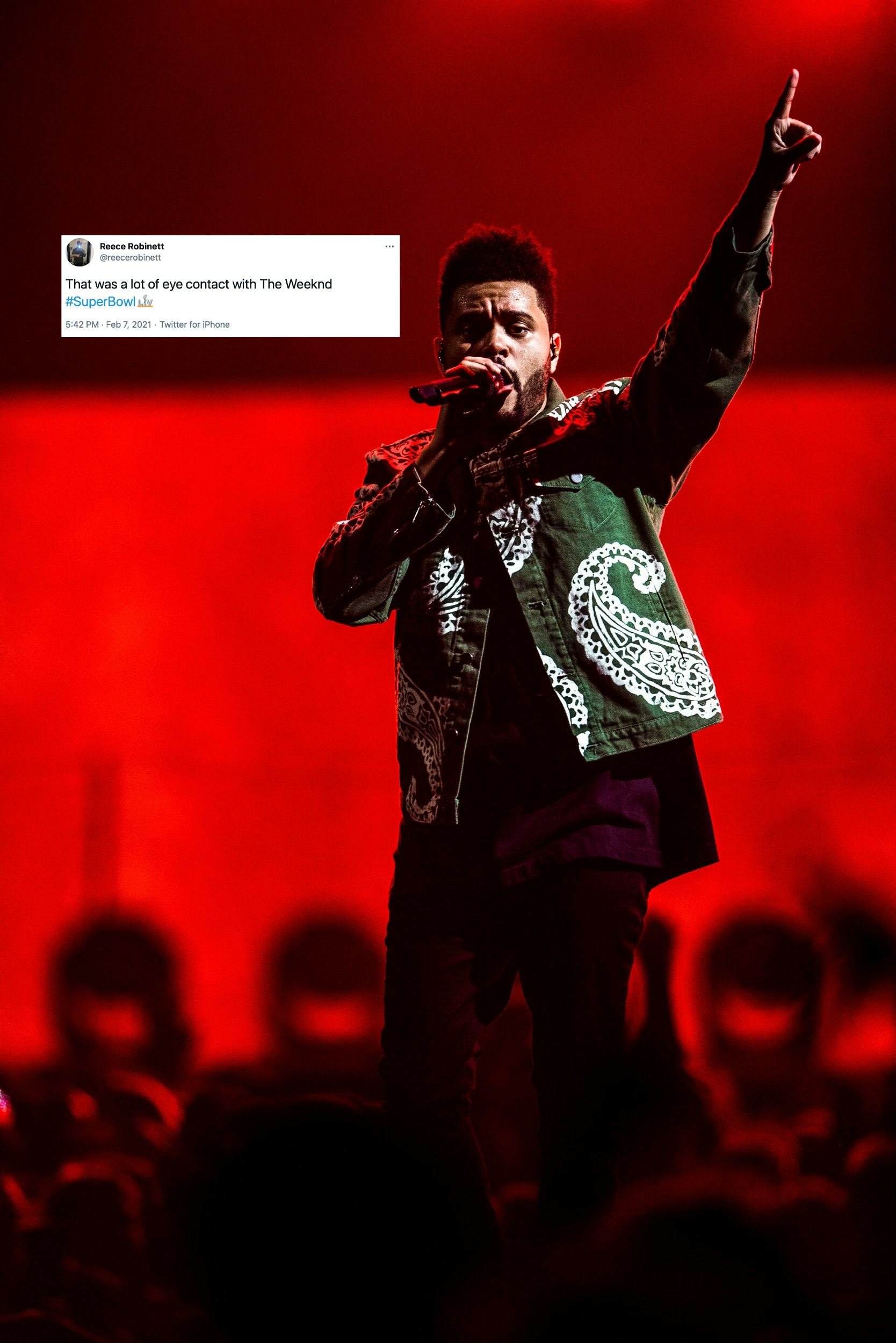 These Tweets About The Weeknd's Eye Contact During His Super Bowl ...