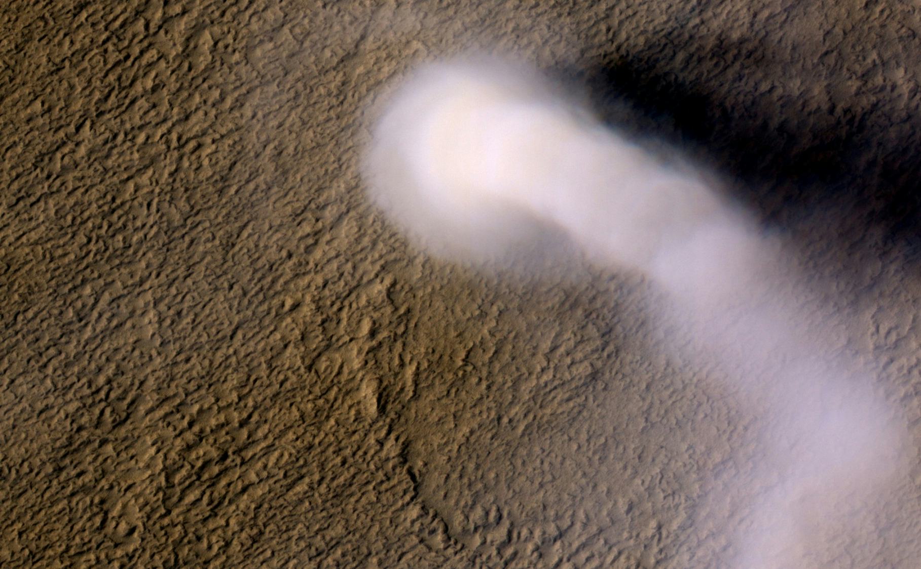 Perseverance rover captures footage of a dust devil on Mars