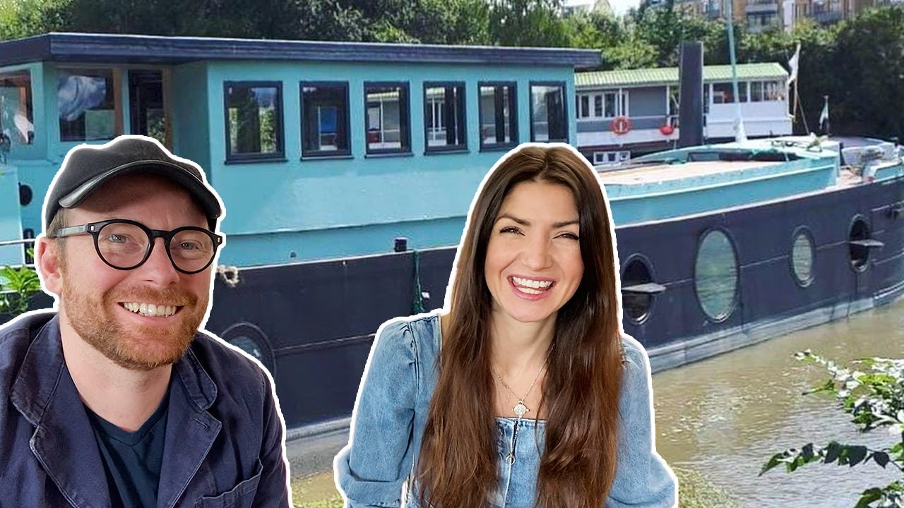 This Couple Turned An Old Barge Into A Floating Paradise