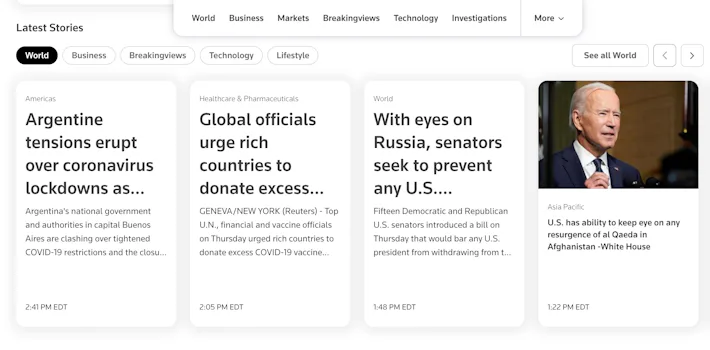 'Reuters' is no longer free to read