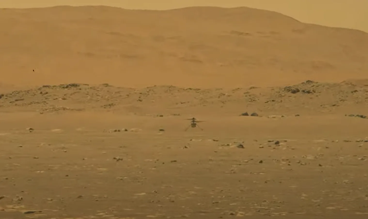 Ingenuity helicopter video shows NASA’s historic first flight on Mars