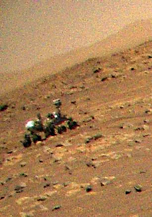 Ingenuity photo shows a spectacular new view of Perseverance on Mars
