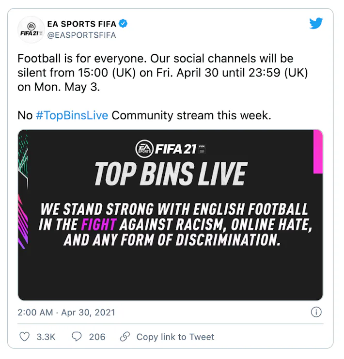 EA Sports, Football Manager among those to boycott social media over ...
