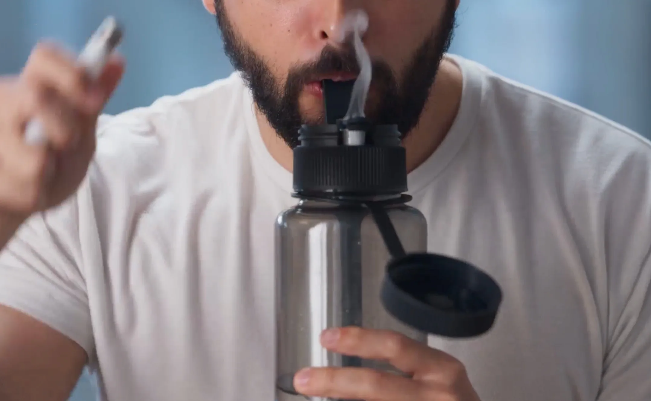 This bong disguised as a water bottle isn't an April Fool's joke