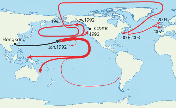 How the oceans’ hidden highways are revealed by rubber ducks and ...