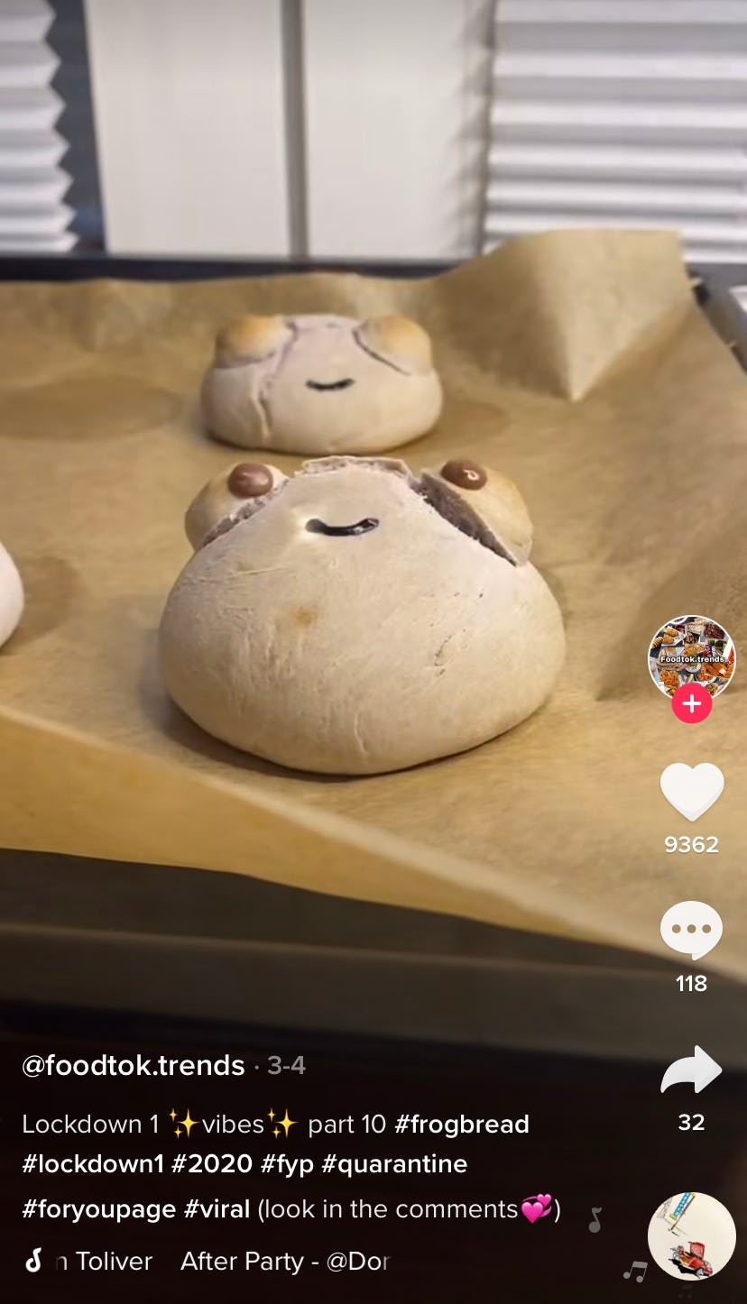 Frog Bread Returns To TikTok 1 Year After Viral Baking Recipe Trend