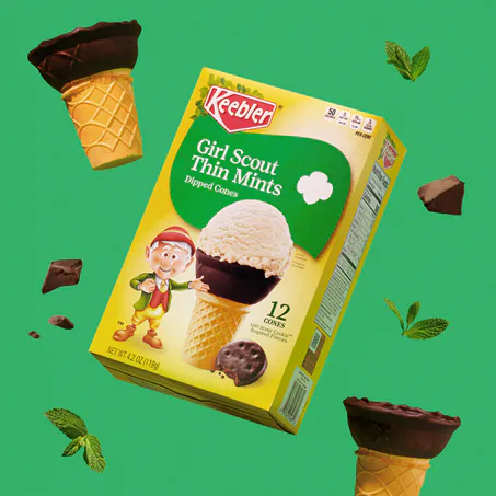 Keebler Girl Scout Thin Mints Dipped Cones Are A Sweet Mash-Up