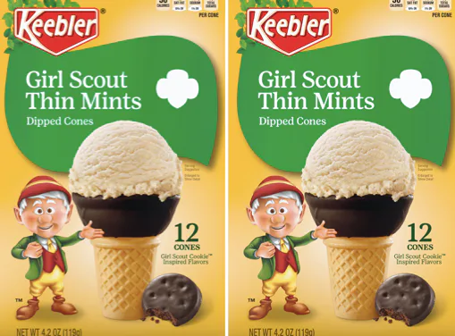 Keebler Girl Scout Thin Mints Dipped Cones Are A Sweet Mash-Up