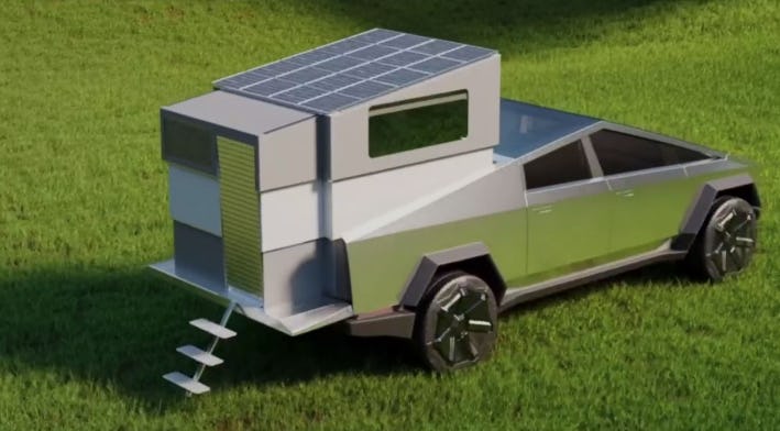 Dumb RV accessory for dumb Tesla Cybertruck raised a dumb $50 million
