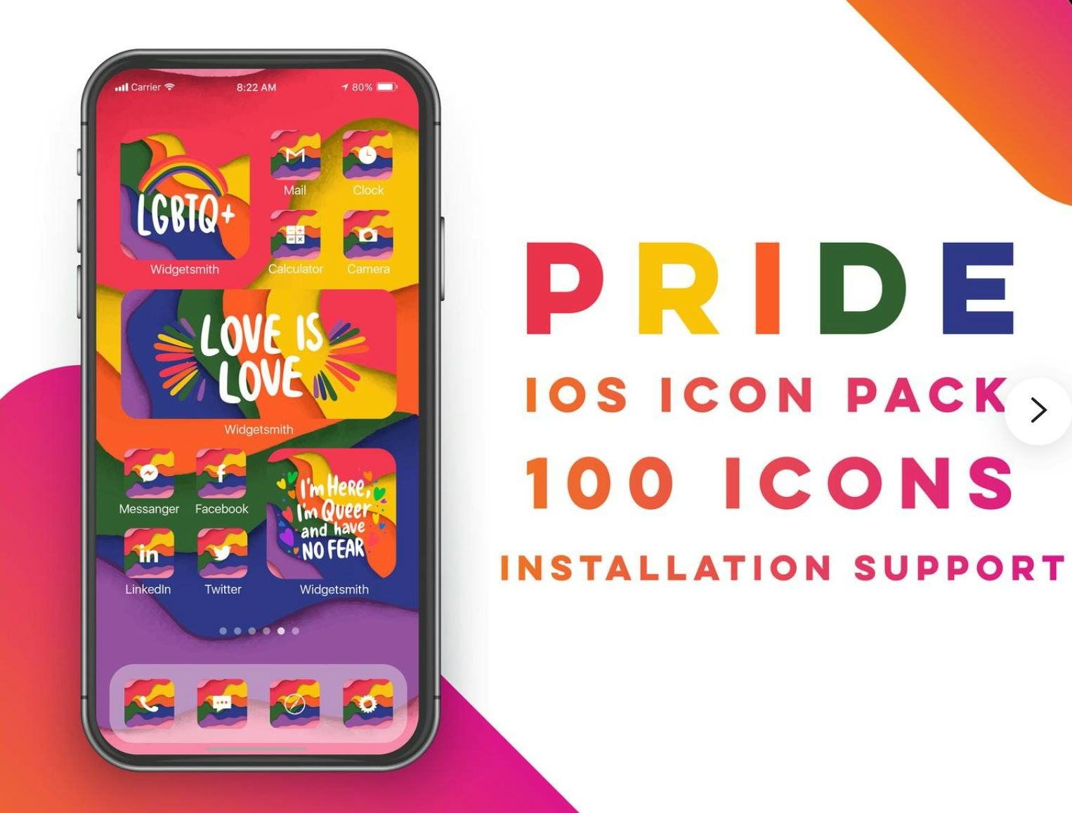 These iOS 14 Pride Home Screen Ideas Feature Colorful Designs