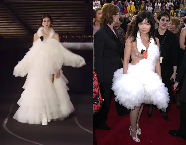 Dior's Cruise 2022 Collection Included A Very Familiar Björk Dress