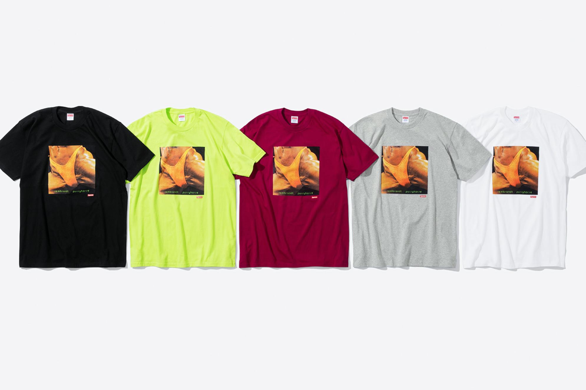 Supreme’s new graphic tees feature clowns, thongs, and buttholes