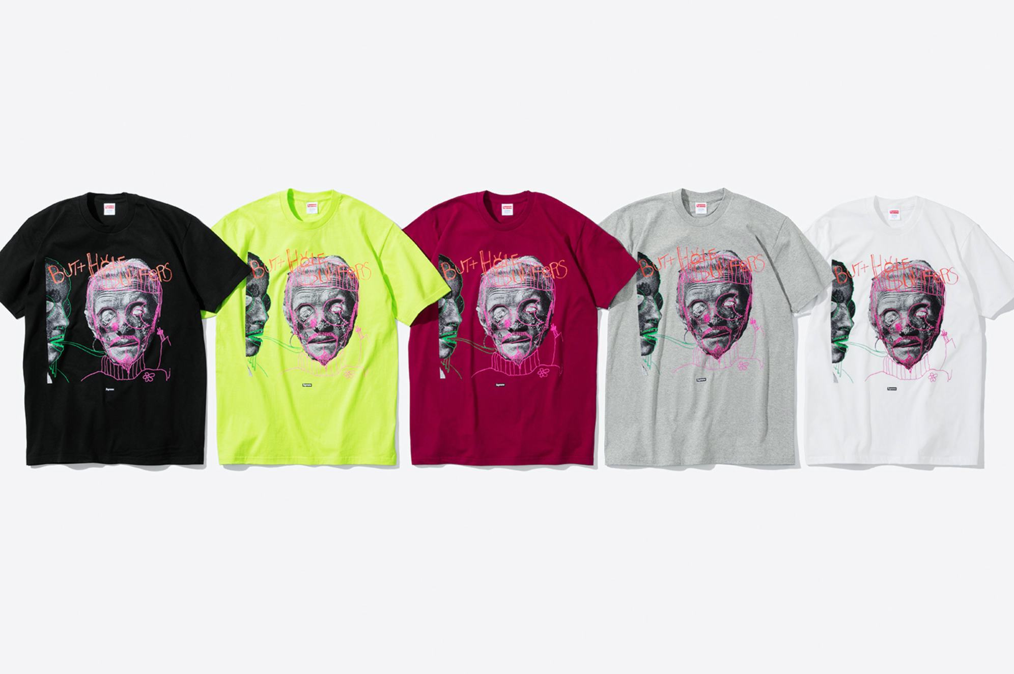 Supreme’s new graphic tees feature clowns, thongs, and buttholes