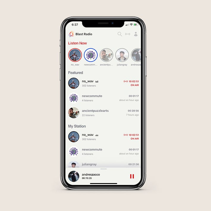 Blast has a dedicated hardware device and app for musicians to stream ...